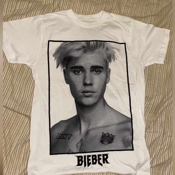 Justin Bieber | Shirts | Mens Justin Bieber Short Sleeve Graphic Tshirt ...